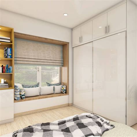 2 Door Sliding Wardrobe Design With Lofts Livspace