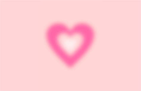 Laptop Wallpaper Aesthetic Aura Heart Pink Macbook Iphone