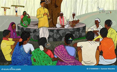 Village Meeting Stock Illustrations 270 Village Meeting Stock