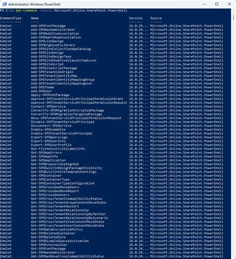 powershell module microsoft online sharepoint powershell 16 0 24322 12000 released icewolf blog