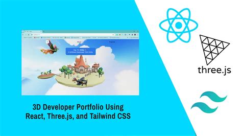 D Developer Portfolio Using React Three Js And Tailwind Css