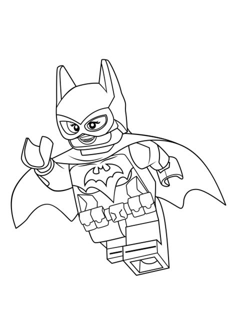 Superhero Batgirl Coloring Pages Lego Movie Batman Coloring Pages