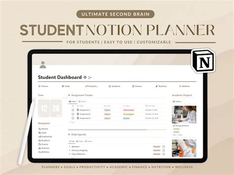 Ultimate Student Notion Template Second Brain