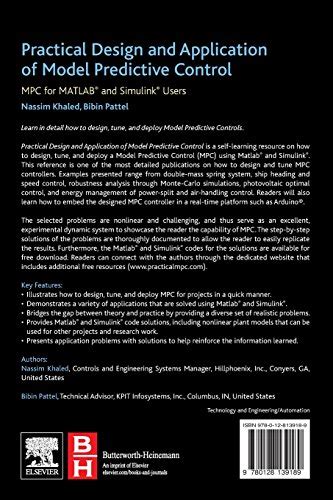 practical design and application of model predictive control mpc for matlab® and simulink