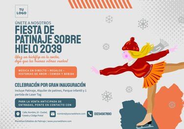 Patinaje crea flyers y pósters online