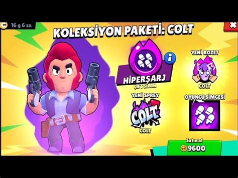 COLT UN HİPERŞARJ PAKETİNİ ALDIM EFSANE I BRAWL STARS YouTube