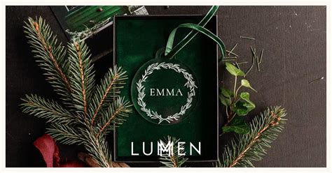 Julekugle Med Navn Krans LUMEN