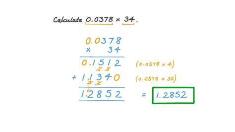 question video multiplying decimals by integers nagwa