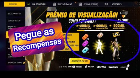 Como pegar todos os Prêmios da LBFF no Free Fire André soares YouTube