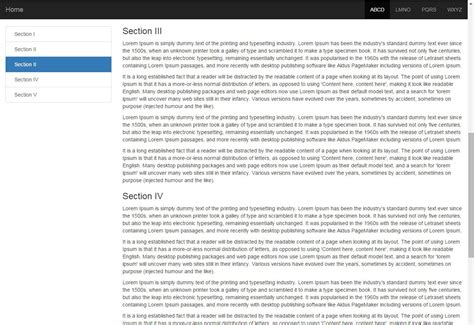 Bootstrap 3 Sidebar Nav Fixed Responsive Affix Full Example