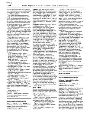 Fillable Online Gpo 77 FR 14356 Notice Of Proposed Information