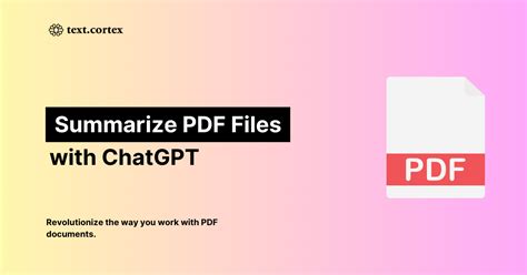 how to summarize pdf files with chatgpt