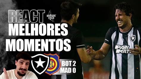 MELHORES MOMENTOS BOTAFOGO 2 X 0 MADUREIRA CORTE DA LIVE BRAUNEFOGO