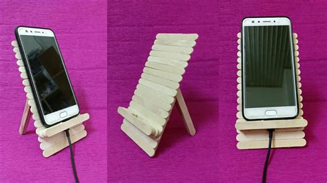 Como Hacer Manualidades Portacelular Con Palitos De Helado FACILES