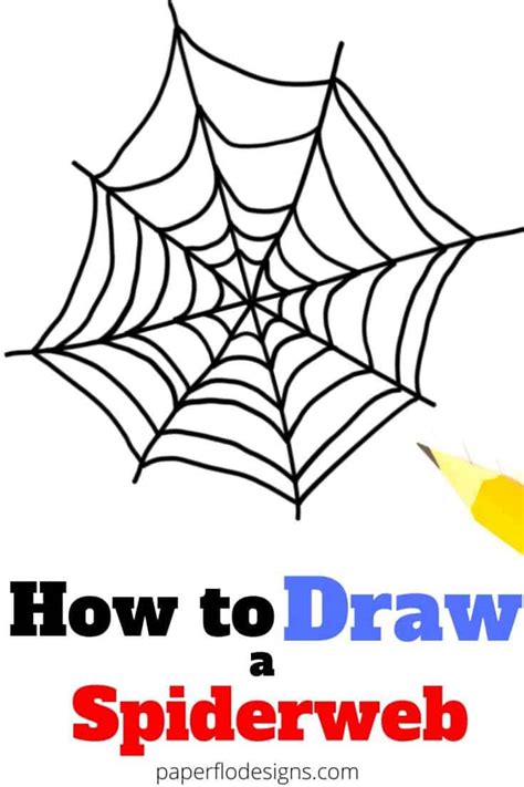 How To Draw A Spider Web Step By Step Draw Step Spider Web Instructions