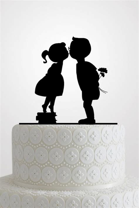 Custom Wedding Cake Topper Mr And Mrs Bride And Groom Kissing