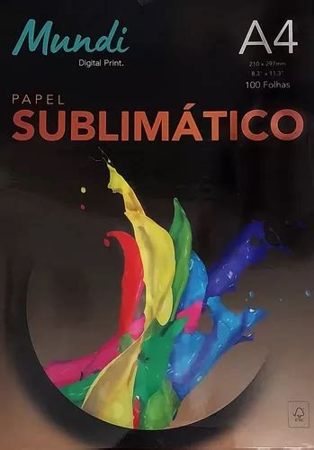 Papel Sublimático Mundi Globinho Premium A4 C 500 Folhas Frete grátis