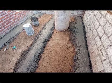 cómo hacer firme de concreto cuarto de 3x4 y baño de 2x1 5 parte 15