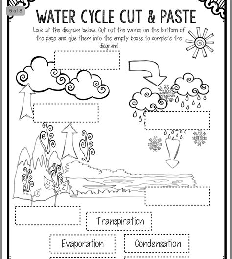 Printable Water Cycle Worksheets