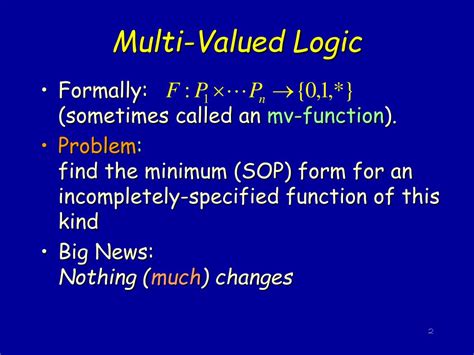 ppt multi valued logic powerpoint presentation free download id 4524524
