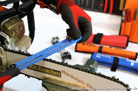Motorsägenkette schärfen