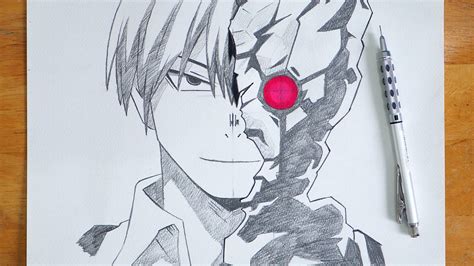 How To Draw Shoto Todoroki Half Ice Easy Step By Step Flickr