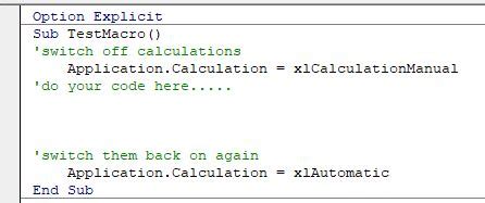 VBA Improve Speed And Other Best Practices