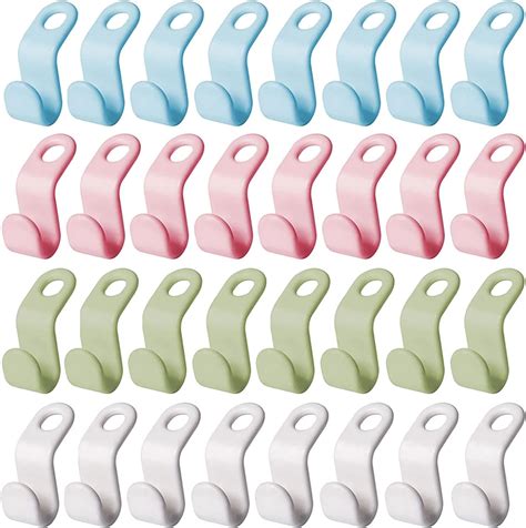 Clothes Hanger Connector Hooks Extender Clips Cascading Clothes Hangers
