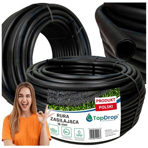 RURA MONTAŻOWA DO NAWADNIANIA PE 16mm PRZEWÓD WĄŻ ZASILAJĄCA DO WODY