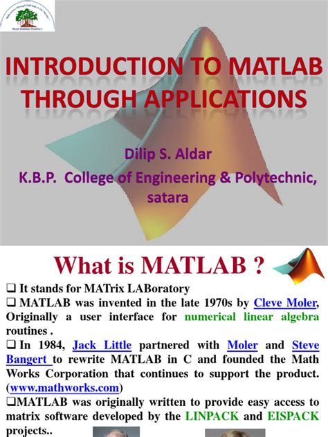 matlab applications pdf matlab matrix mathematics