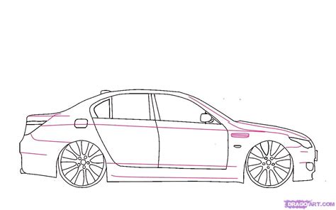 How To Draw Bmw Car Step By Step At Drawing Tutorials