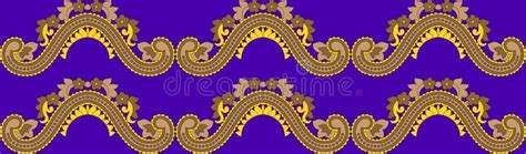 Patchwork Paisley Design Border Work Floral Paisley Motif Textile Print