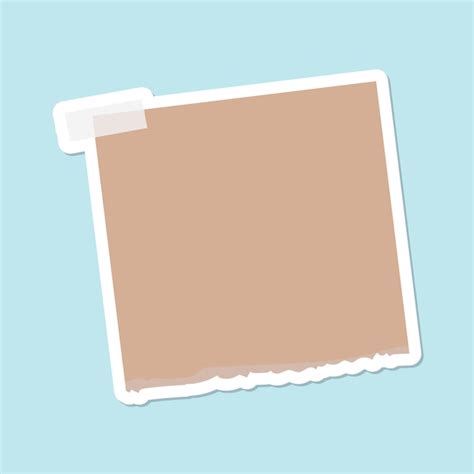 Free Vector Brown Notepaper Journal Sticker Vector