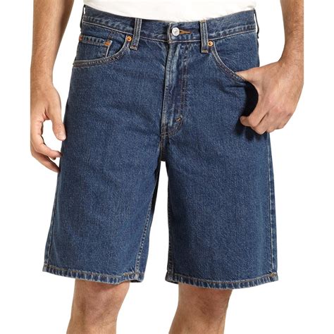 Levi S 550 Relaxed Straight Leg Jean Shorts In Blue For Men Dark Lyst