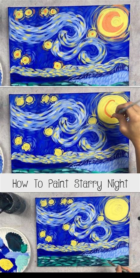 How To Draw Starry Night Step By Step Easy At Drawing Tutorials