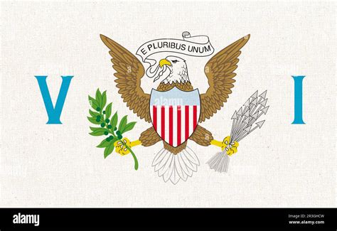 Bandera de las Islas Vírgenes de los Estados Unidos Símbolo oficial de