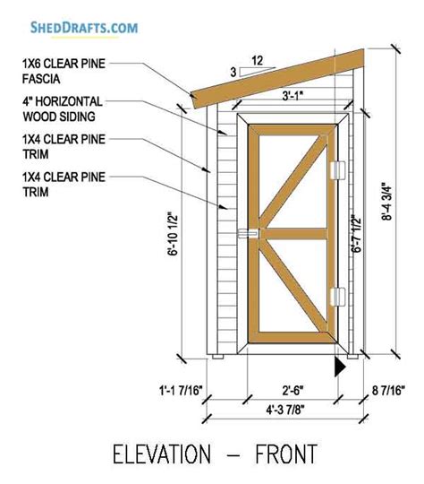 4x8 Lean To Shed Plans Free