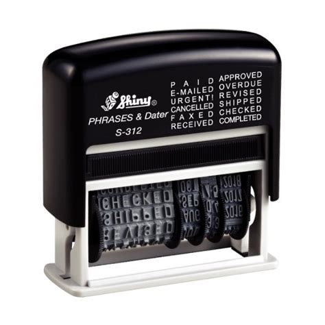 Shiny S Self Inking Dial A Phrase Date Stamp Shing Lee Stationers