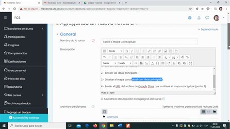 Como Agregar Tareas En Moodle Youtube