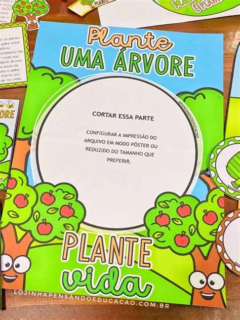 Moldura Plante uma árvore Pensando Educação Por Leticia
