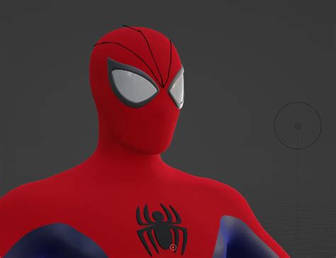 Mesh How To Create And Wrap A D Web Pattern On A Spider Man Model