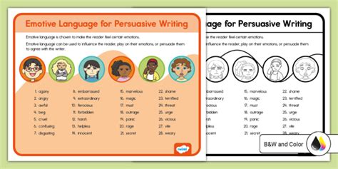 Emotive Vocabulary Ideas Display Teacher Made Twinkl 49 OFF