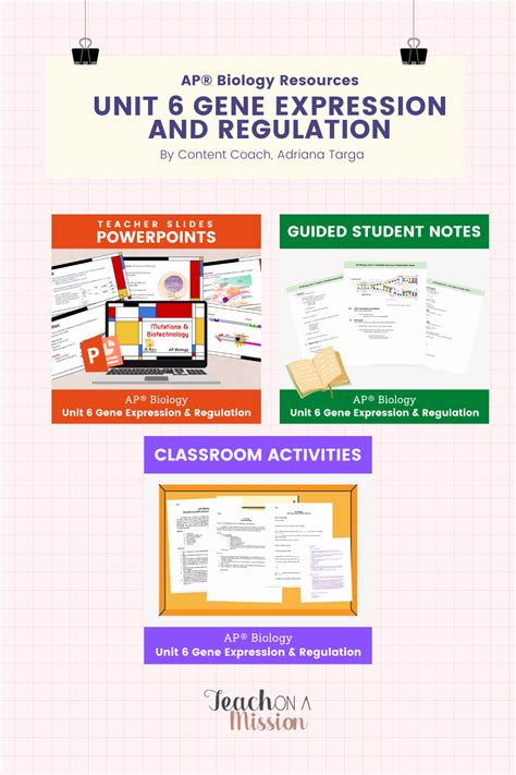 Ap Biology Unit Gene Expression Regulation Activities Resources