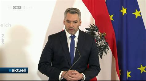 Orf Iii Aktuell Pressefoyer Nach Dem Ministerrat Youtube