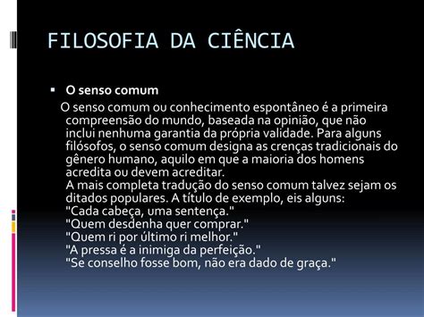 PPT FILOSOFIA DA CIÊNCIA Profº tarcísio cadi PowerPoint