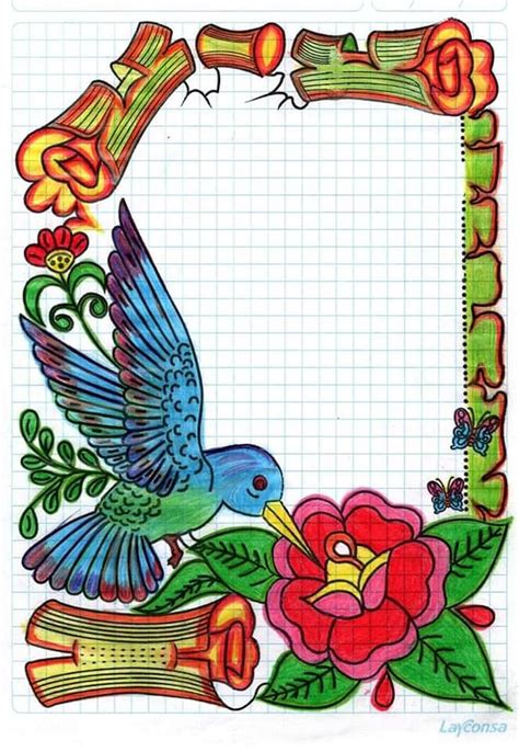 Las Mejores Portadas Y Caratulas Para Cuadernos Flower