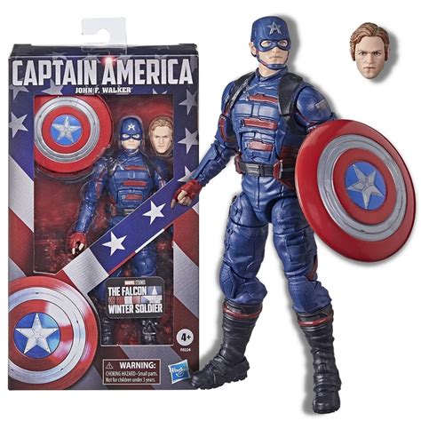 Boneco Capitão América John F Walker Marvel Legends Hasbro Submarino