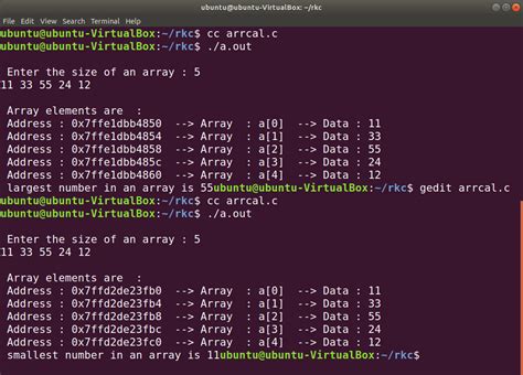 c language programming program to find smallest number in an array of one dimensional array