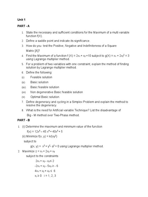 optimization questions for practice pdf mathematical optimization maxima and minima
