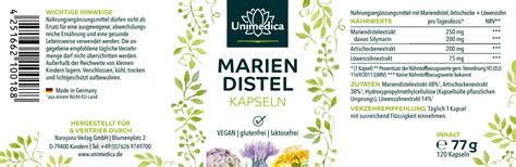 Mariendistel Komplex mit Artischocke und Löwenzahn 120 Kapseln